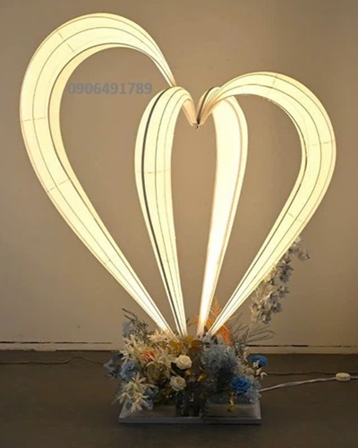 Backdrop trái tim vòm led